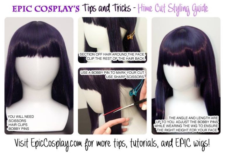 Tips and Tricks: Creating a Hime Cut! - Epic Cosplay Blog